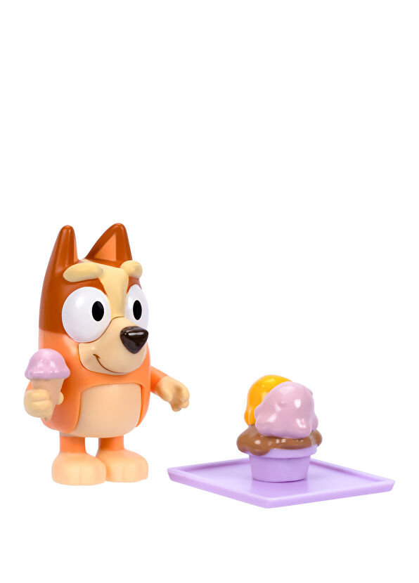 Bluey - Character Figure Toy Set with Bingo and Ice Cream Accessories