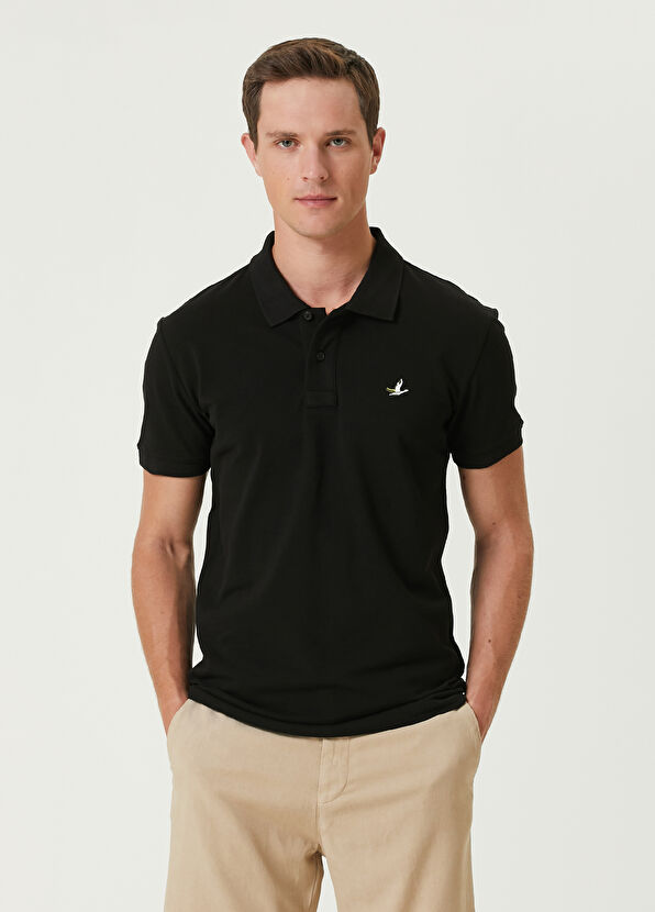 Beymen Club - Slim Fit Siyah Polo Yaka T-shirt - Siyah