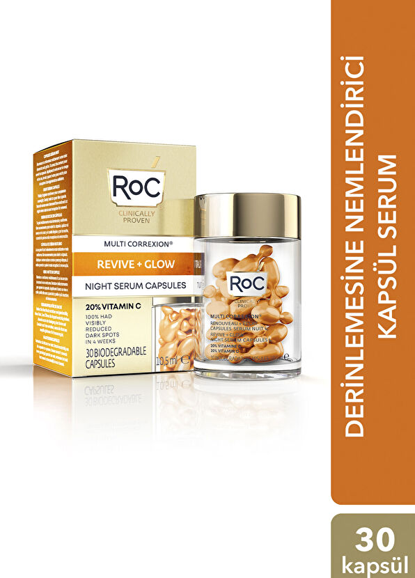Roc - Multi Correxion Renewal + Radiance Skin Lightening Capsule Serum ...