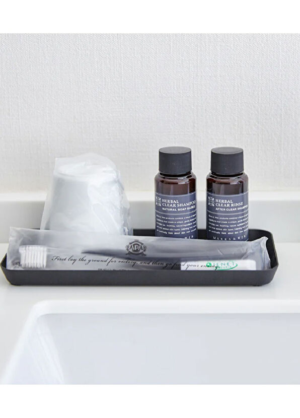 Yamazaki - Tower Black Oversized Steel Organizer Tray