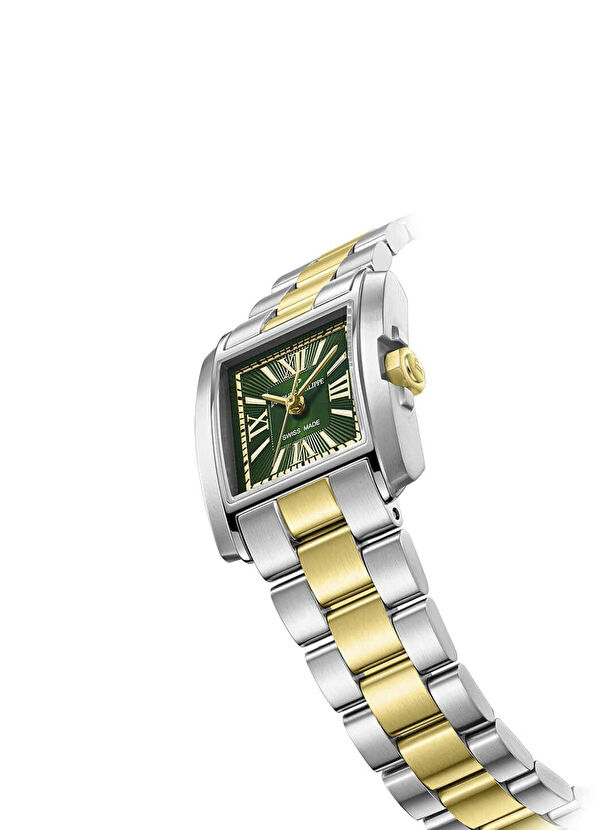 Jacques Philippe - JPQLS9313X8 Gold Metallic Grey Steel Women's Wristwatch