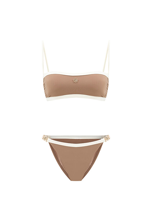 Bia Swimwear French Beige Kadın Luna French Beige Bia Logolu Çift Renk ...