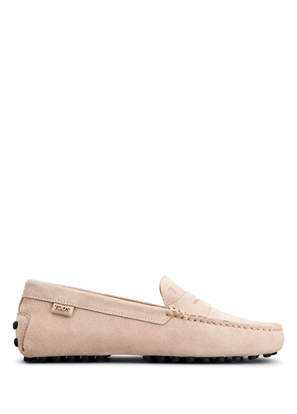 Tod's - Pudra Kadın Deri Loafer - Pudra