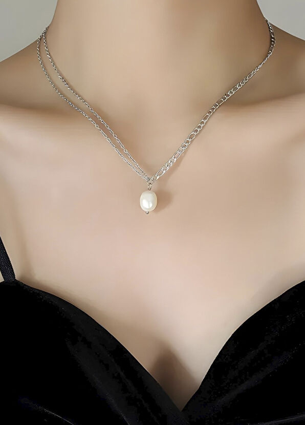 Pera Collection Beyaz Kadın Benin Beyaz İnci Kadın Kolye 1676363 | Beymen