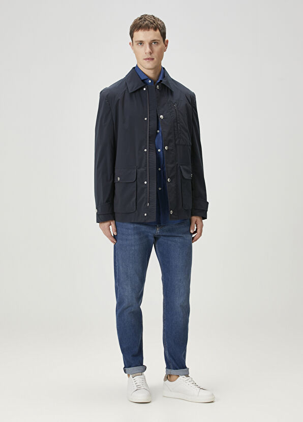 Brunello Cucinelli Koyu Mavi Erkek Koyu Mavi Keten Gömlek 1631326 | Beymen