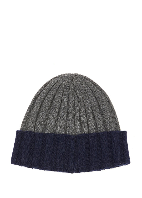 Beymen Club - Lacivert Kalın Ribli Erkek Yün Bere - Antrasit