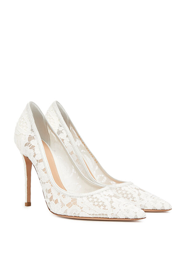 Gianvito Rossi Beyaz Kadın Beyaz Dantel Stiletto 1662903 | Beymen
