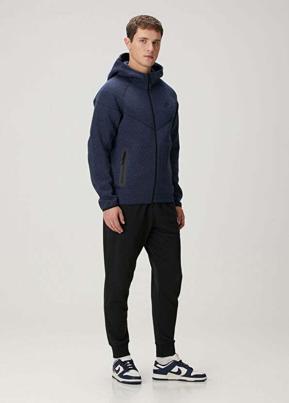 Nike Çok Renkli Siyah Erkek Tech Fleece Siyah Mavi Kapüşonlu Sweatshirt ...