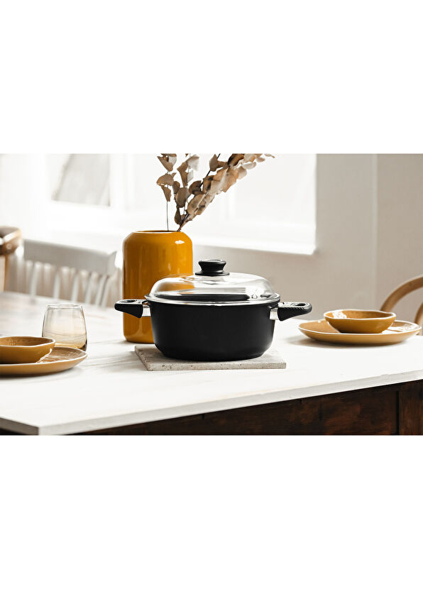 Gastrolux - Roasting Black Aluminum Deep Pot 20 cm