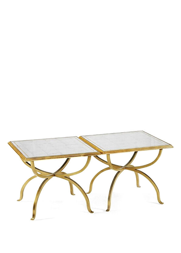 Jonathan Charles - Jc Modern Luxe Gold Double Side Table