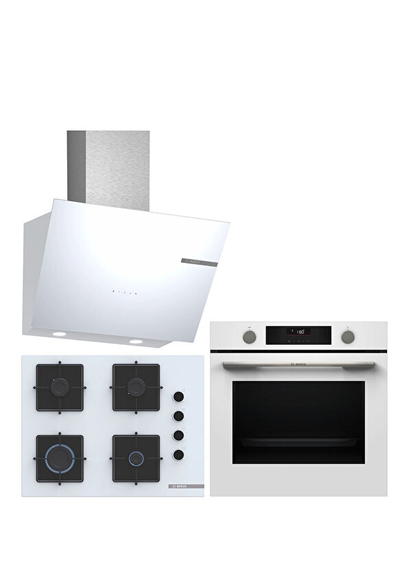 Bosch - White Built-in Set HUA736EV0T-POP7C2P30O-DWK66PJ20T Steam ...