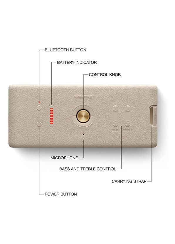 Marshall - Middleton II Cream Bluetooth Speaker