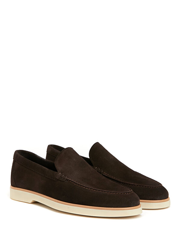 Magnanni - Beignet II Kahverengi Erkek Süet Loafer - Kahverengi