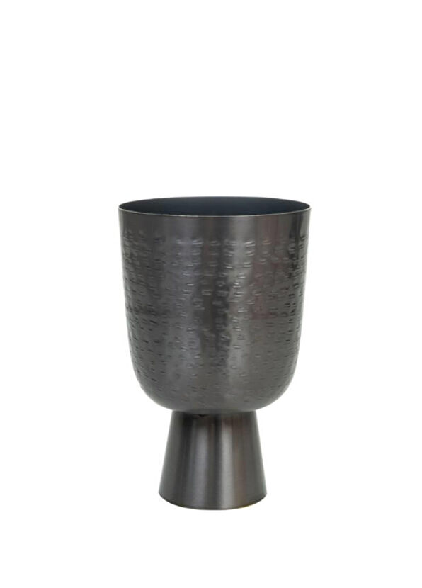Ter Steege - Lauren Antrasit Metal Saksı 15 cm - Antrasit
