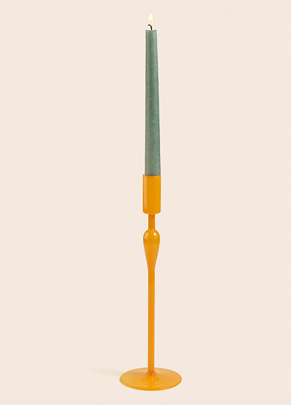Zsa Zsa Zsu - Aravallı Yellow Borosilicate Glass Candlestick