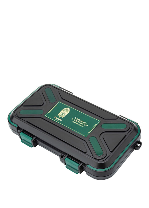 Lubinski - New Style Humidor Unbreakable Plastic Green-Black 5's Travel ...