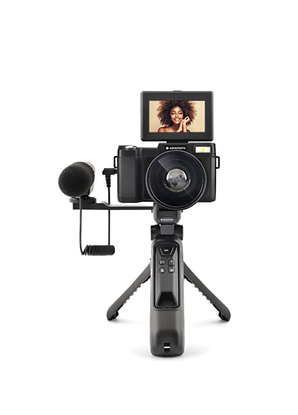 Agfaphoto - Vlog 4K Fotoğraf ve Video Çekim Seti - Siyah