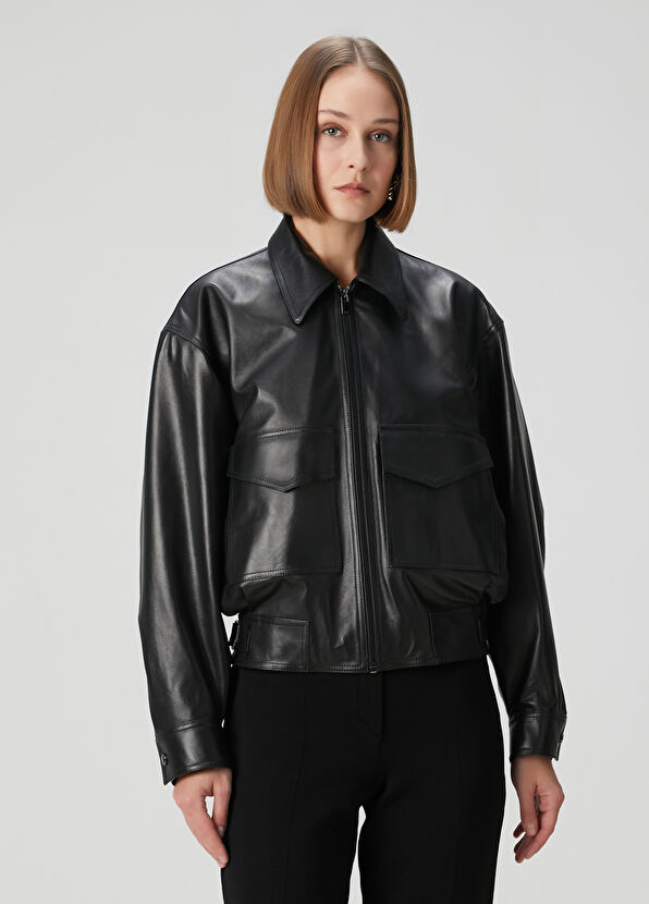 Magda Butrym - Black Leather Jacket