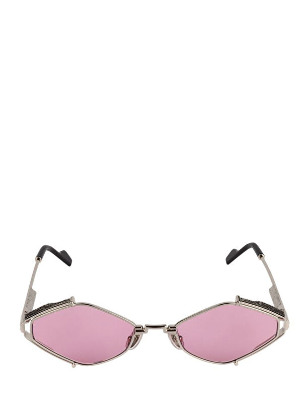 Original Vintage Sunglasses Gri Kadın Twenties TW01 Silver-107 Gümüş Metal Unisex Güneş Gözlüğü ...