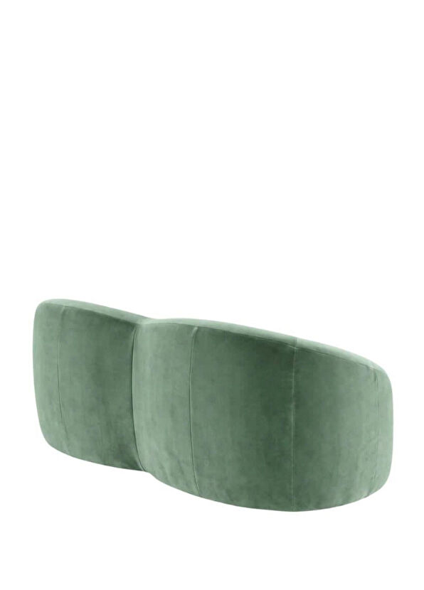 Ligne Roset - Pumpkin Herbal Yeşil Kadife İkili Kanepe - Yeşil