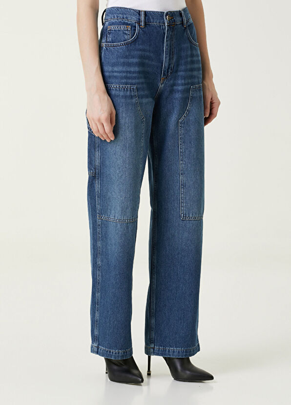 AllSaints - Mia Carpenter Mavi Jean Pantolon - Mavi