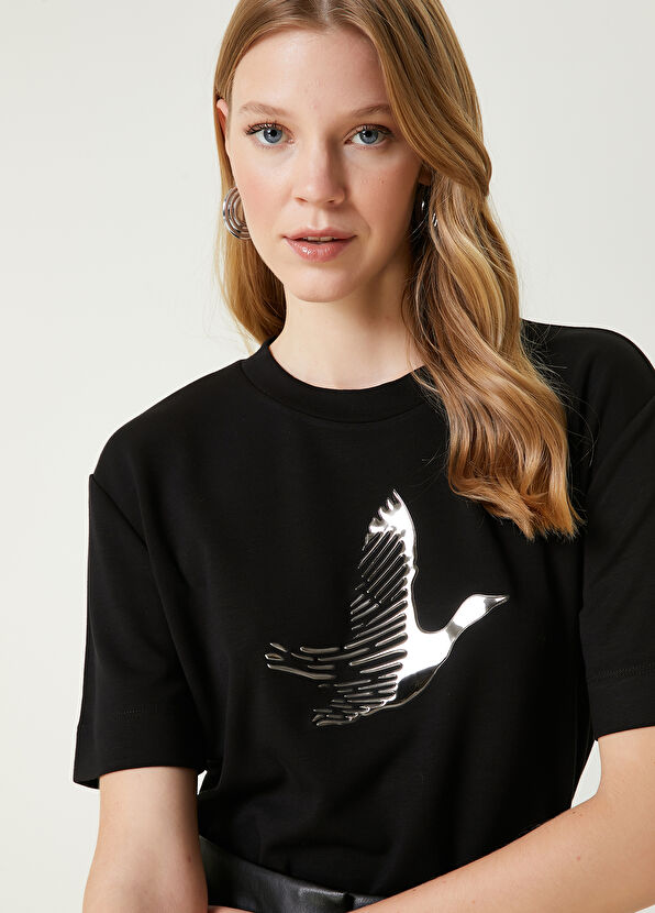 Beymen Club - Siyah Logolu T-shirt