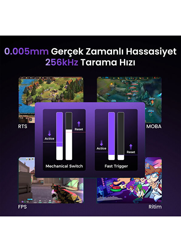 Gravastar - Mercury V75 Pro Hall Effect, Rapid Trigger 8,000 Hz Wired ...