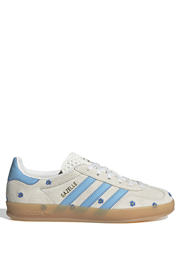 Adidas - Gazelle Indoor Beyaz Kadın Deri Sneaker - Beyaz