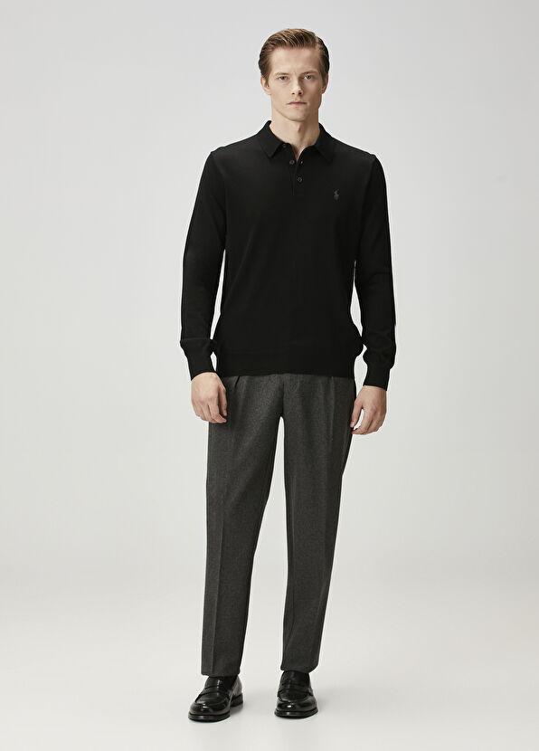 Polo Ralph Lauren Siyah Erkek Siyah Polo Yaka Yün Kazak 1786539 | Beymen