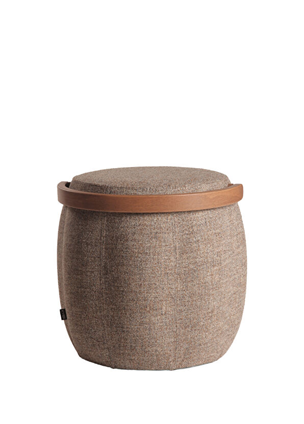 KYS Tasarım - Miss Koyu Bej Bakraç Puf - Koyu Bej