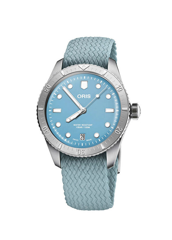 Oris Mavi Kadın Divers 01 733 7771 4055-07 3 19 02S Mavi Unisex Kol ...