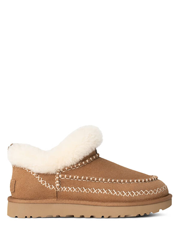 Ugg - Classic Ultra Mini Alpine Kadın Deri Bot - Taba