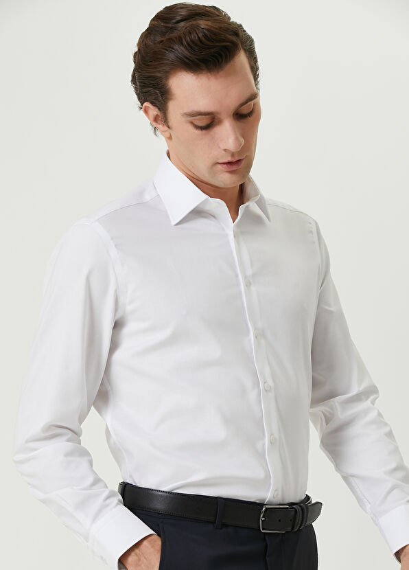 Beymen Club - Comfort Fit Beyaz Oxford Gömlek - Beyaz
