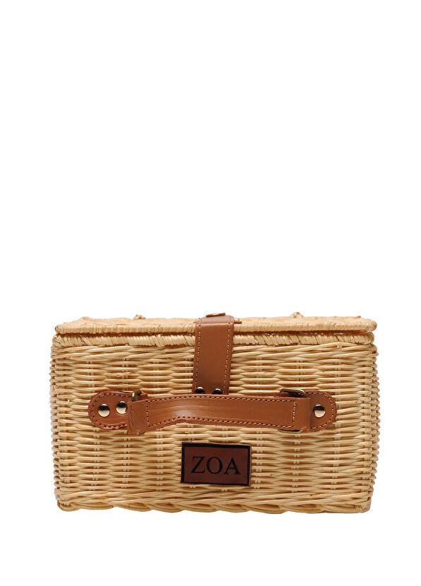 Zoa Collection - Rattan Büyük Boy Bavul Sepet - Naturel