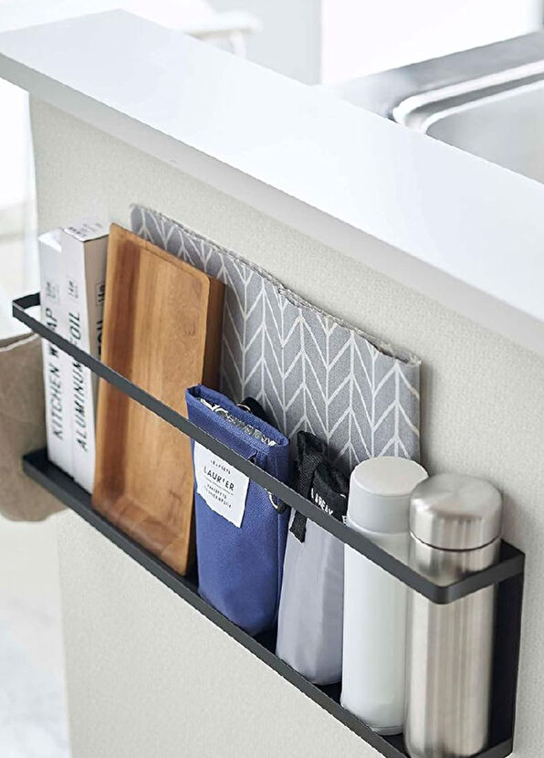 Yamazaki - Tower Siyah Çelik Duvara Monte Düzenleyici Raf - Siyah