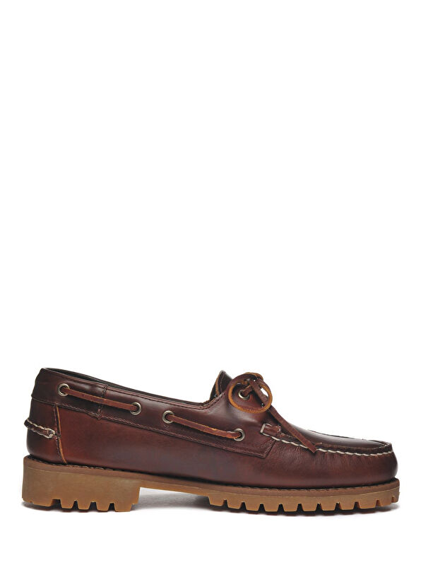Sebago - Ranger Waxy Waterproof Erkek Deri Loafer - Koyu Kahverengi