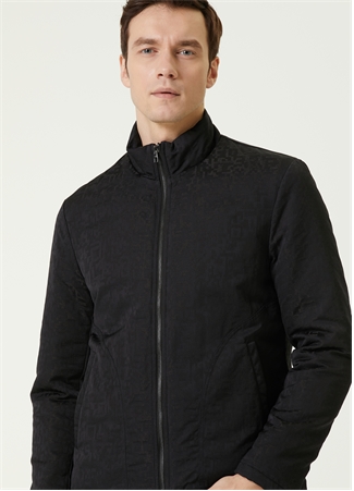 Palzileri Lab Erkek Yeşil Dik Yaka Logo Desenli Mont 50 IT