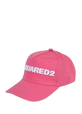 Dsquared2 Kadın Pembe Logo Nakışlı Şapka EU