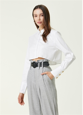 Muse For All Kadın Mae Beyaz Crop Gömlek 38 Eu Muse For All Kadın Mae Beyaz Crop Gömlek 38 Eu