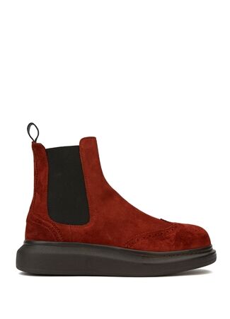 Alexander McQueen Erkek Kahverengi Siyah Deri Bot 42 EU