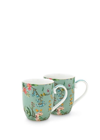 Pip Studio Jolie Small 2li Mavi Porselen Kupa Seti