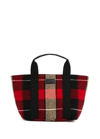 Beymen Club Kadın Kırmızı Siyah Small Ekose Desenli El Çantası EU