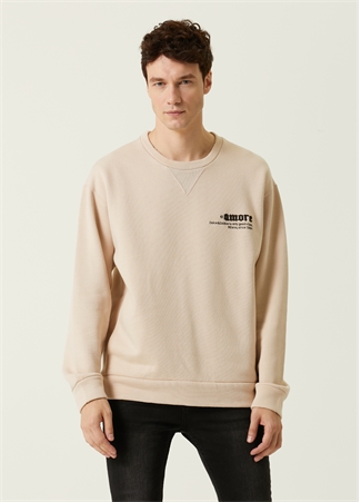 Dolce&Gabbana Erkek Beyaz Slogan Detaylı Sweatshirt 48 IT Dolce&Gabbana Erkek Beyaz Slogan Detaylı Sweatshirt 48 IT