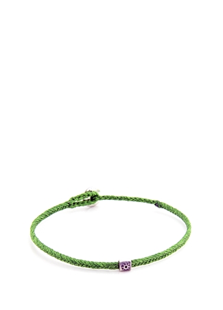 Kayra Khan Erkek Life Herrinbone Gümüş Rengi Bileklik Haki EU