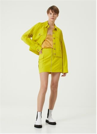 Beymen Club Kadın Sarı İp Askılı Düşük Yakalı İpek Bluz XS Beymen Club Kadın Sarı İp Askılı Düşük Yakalı İpek Bluz XS