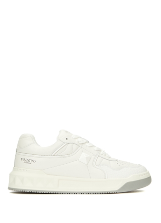 Valentino Garavani Kadın Beyaz Logolu Deri Sneaker 36 EU