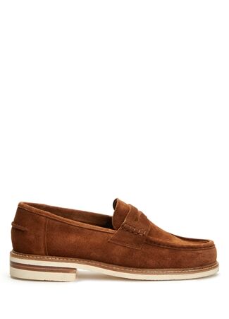 Berwick 707 Erkek Kahverengi Deri Loafer 5.5 Uk