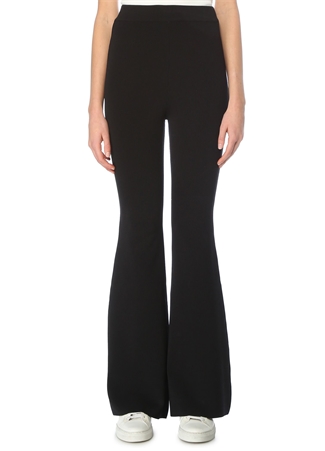 Blender Originated Kadın Siyah Bol Paça Triko Pantolon S