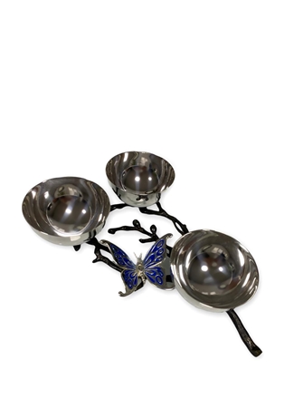 Unique By Av Kelebek Figürlü 3lü Çerezlik Çok Renkli Unique By Av Kelebek Figürlü 3lü Çerezlik Çok Renkli