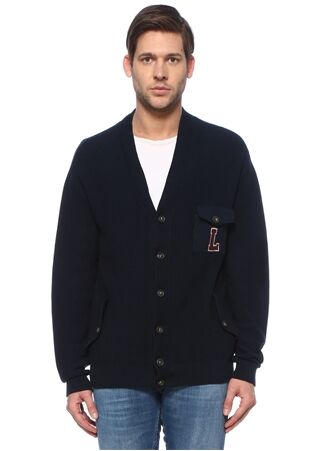 Palzileri Lab Erkek Lacivert V Yaka Hırka Mavi 50 IT